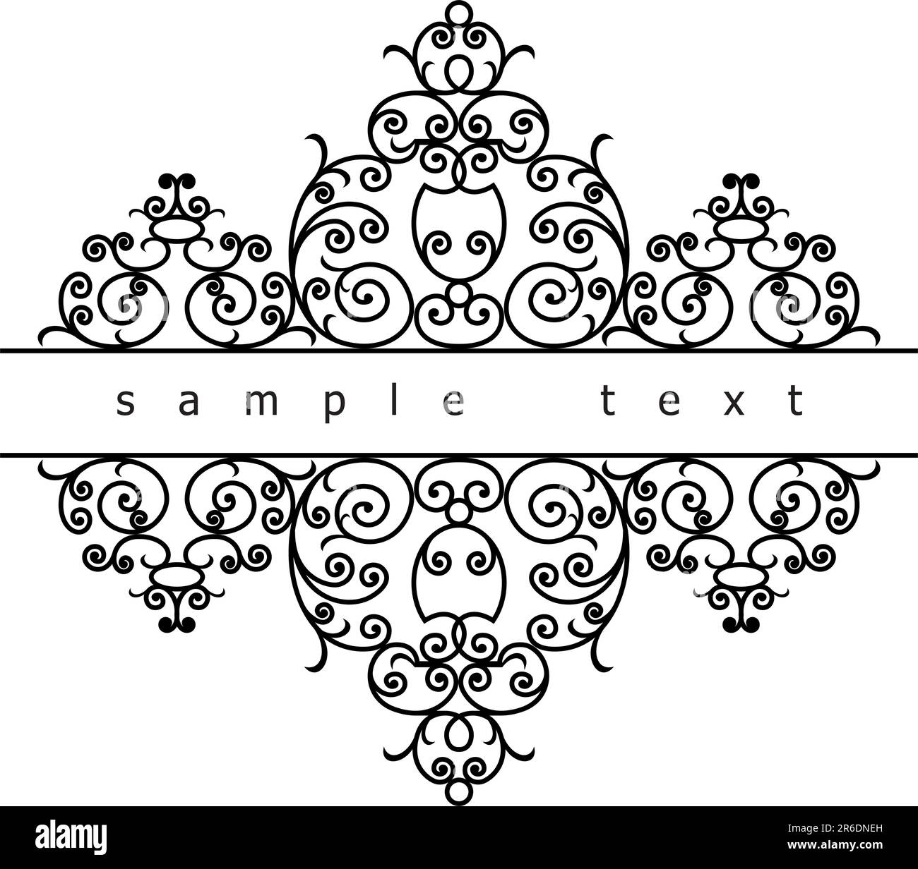 wrought iron elements - vector illustration Stock Vector Image & Art ...