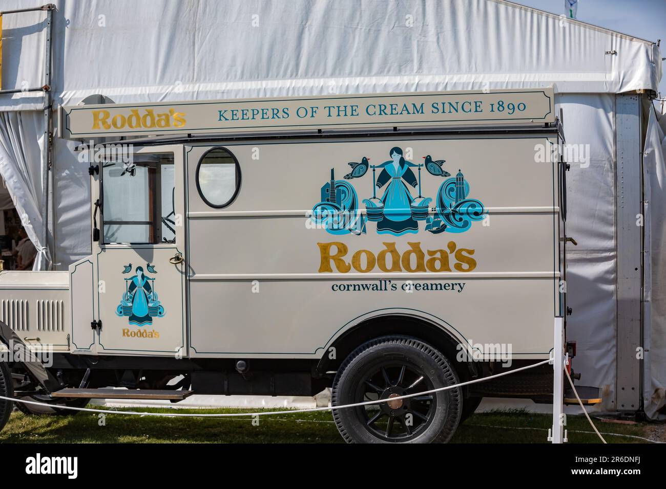 Rodda's at The Royal Cornwall Show, Wadebridge Stock Photo - Alamy