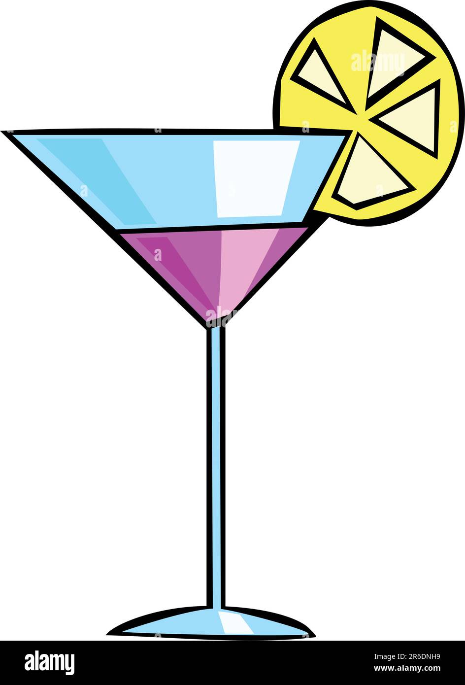 Glass With A Cocktail Stock Vector Image And Art Alamy