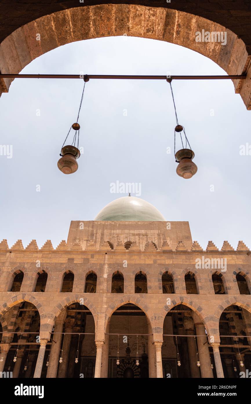 Lights hanging from a mosque arch in Cairo Egypt Stock Photo - Alamy