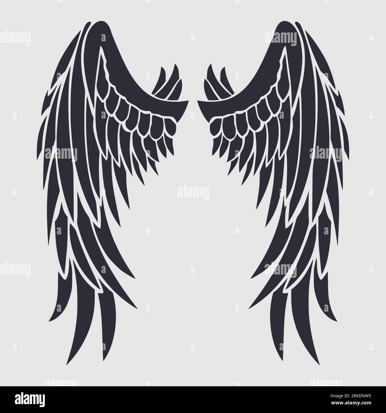 Angel wings vector Stock Vector Image & Art - Alamy