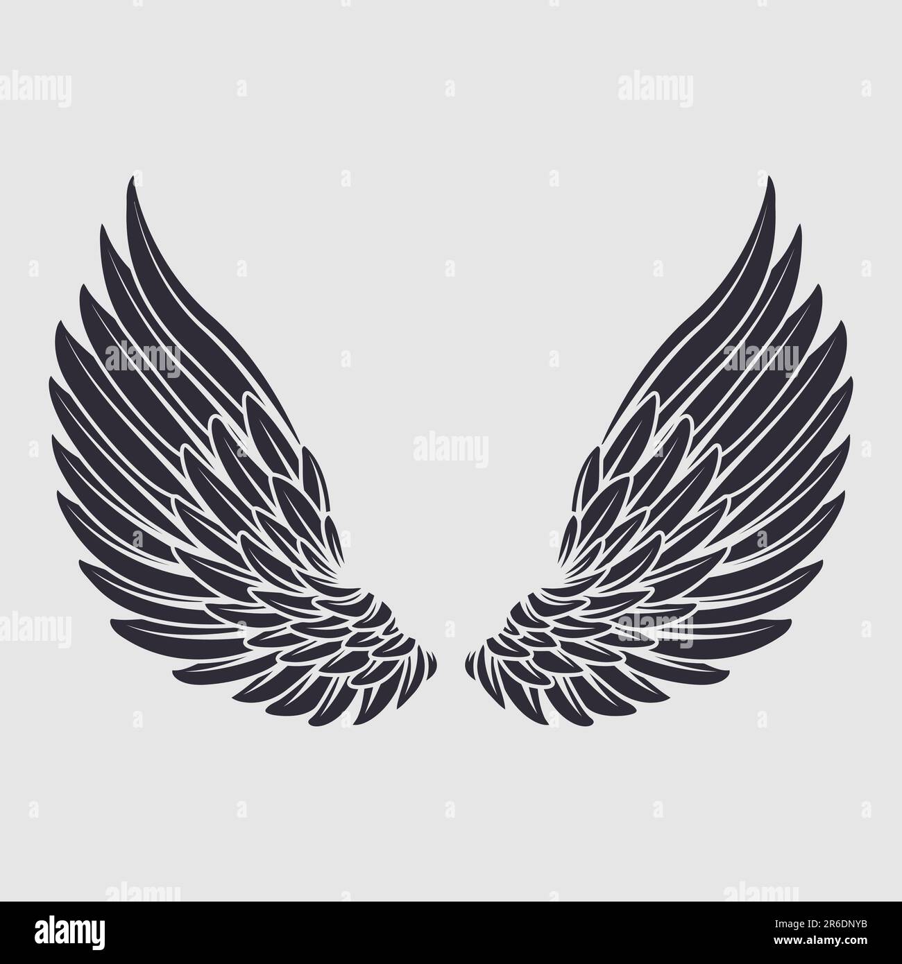 Angel wings vector Stock Vector Image & Art - Alamy