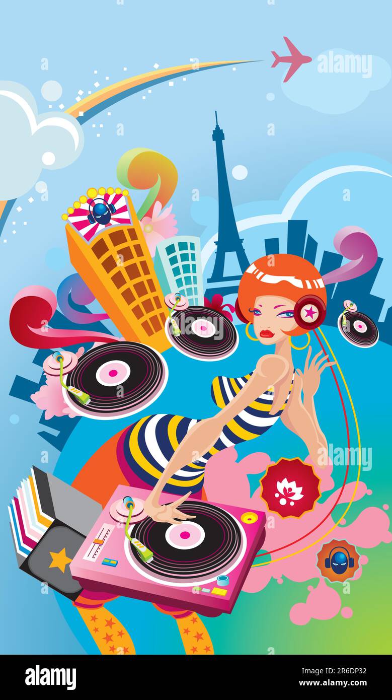 Dj show Stock Vector Images - Alamy