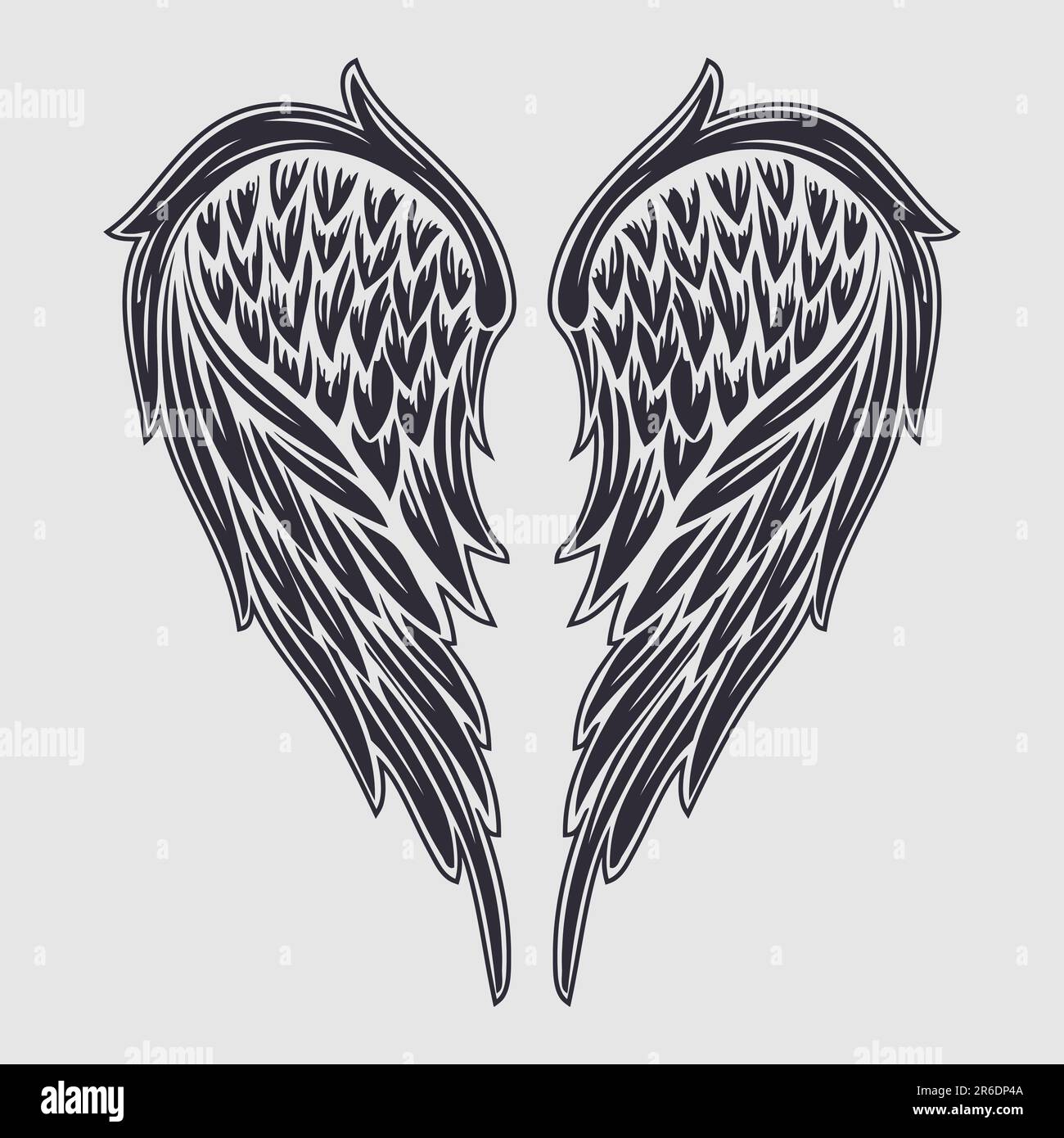 Angel wings vector Stock Vector Image & Art - Alamy