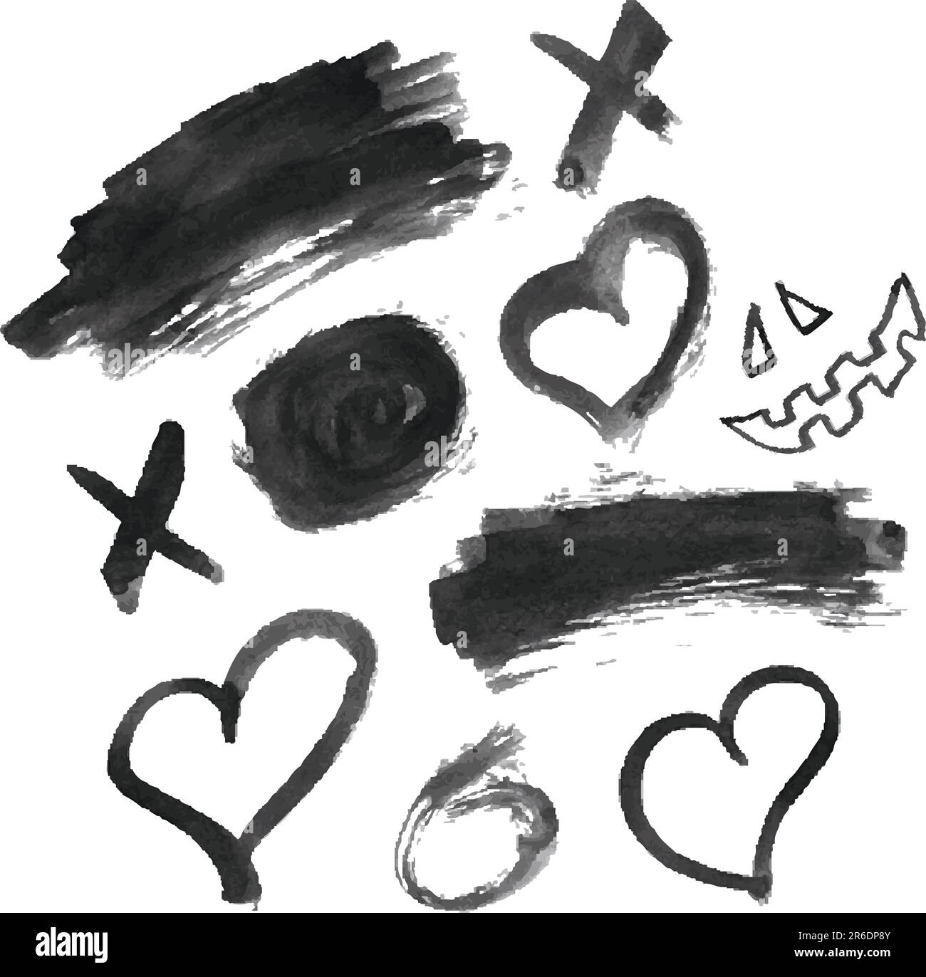 Ink wash drawing Stock Vector Images - Alamy