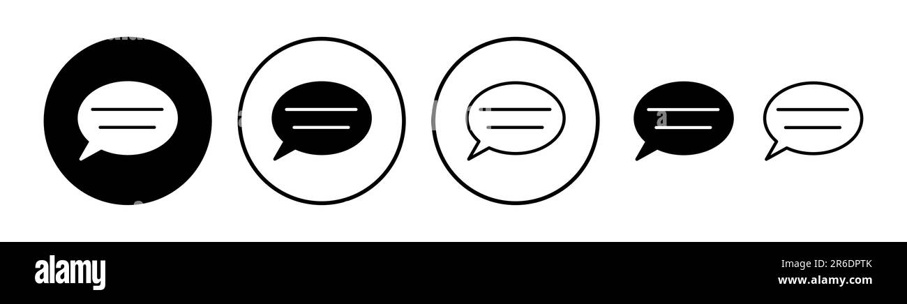 Chat icon vector. Chat Icon in trendy flat style isolated. Speech bubble symbol for web design ...