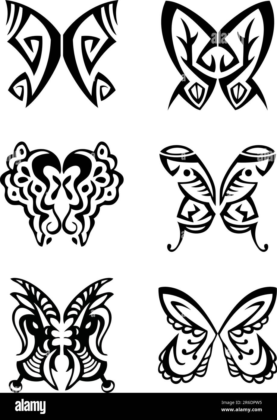 Six wings Stock Vector Images - Alamy