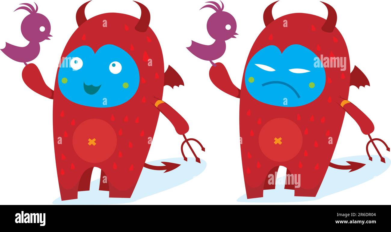 cute monster character pattern design Stock Vector Image & Art - Alamy