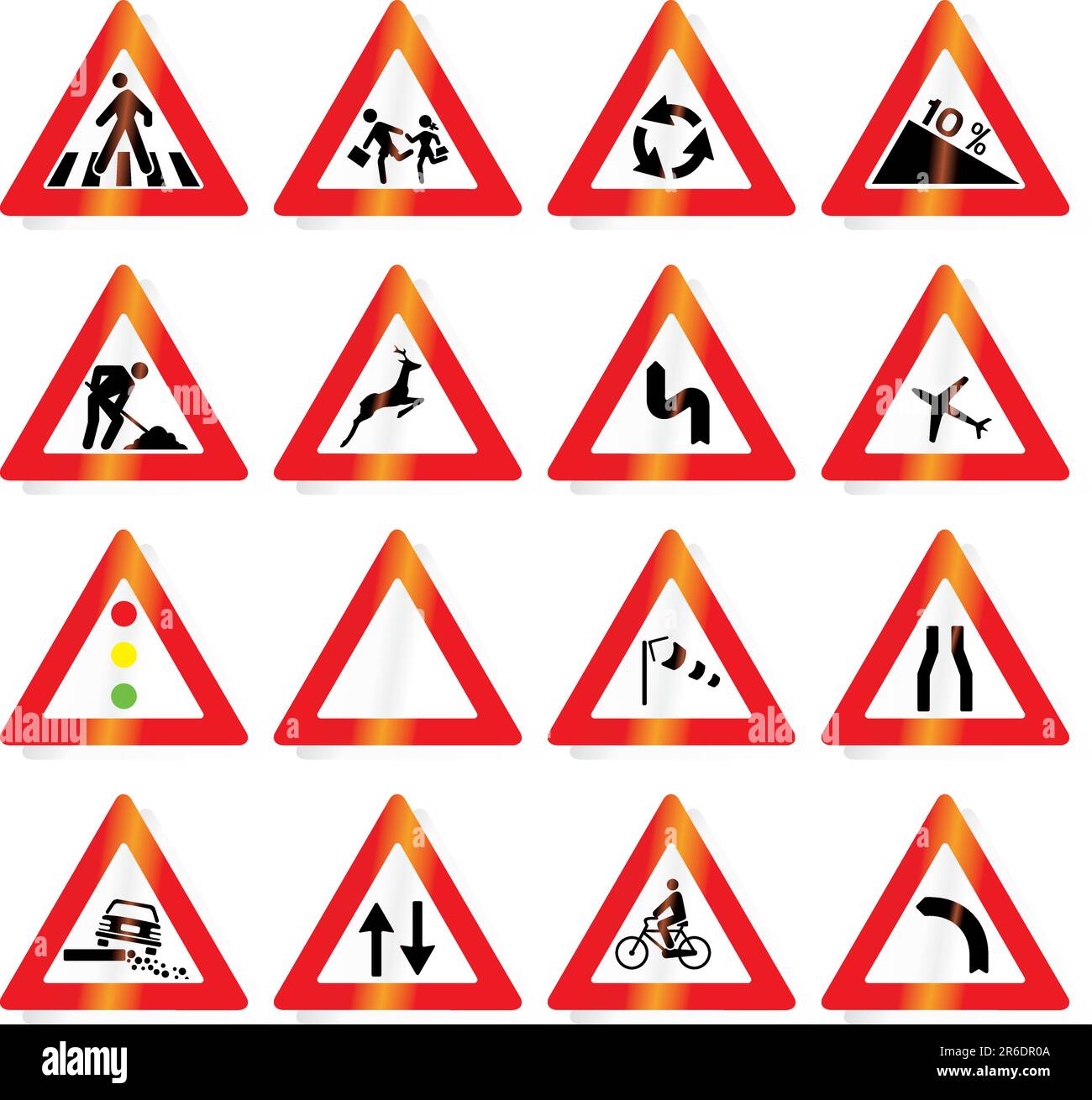 Traffic, road signs - vector format Stock Vector Image & Art - Alamy