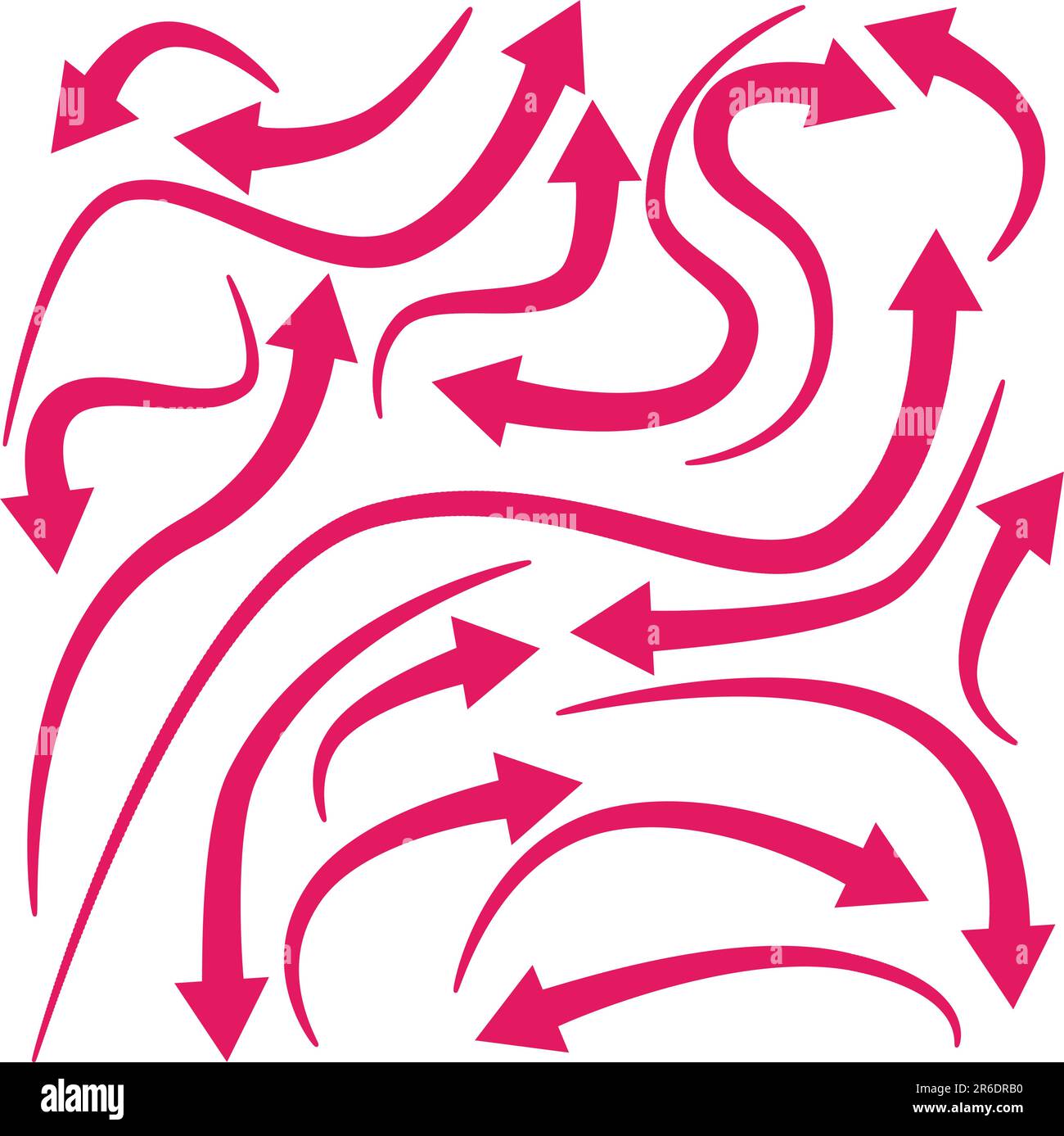 Red arrows Stock Vector Images - Alamy