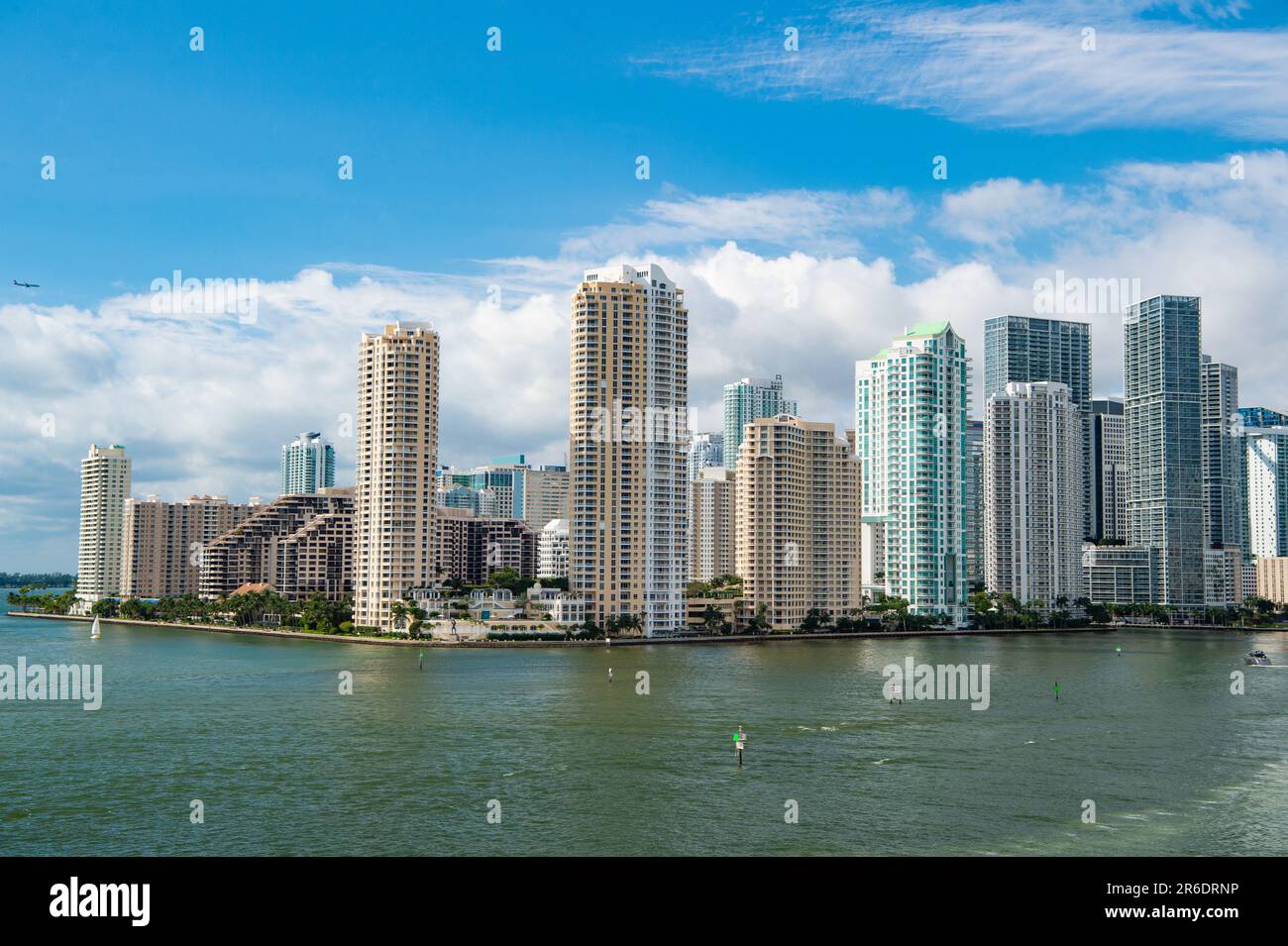 miami metropolis skyline with skyscrapers. miami metropolis skyline ...