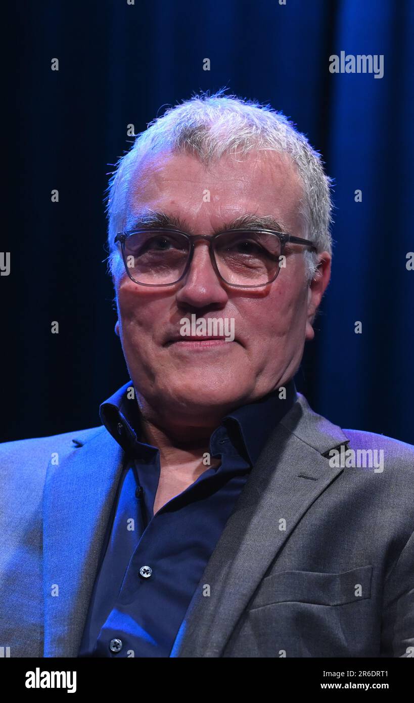 Cologne, Germany. 08th June, 2023. Philosopher Thomas Metzinger speaks ...