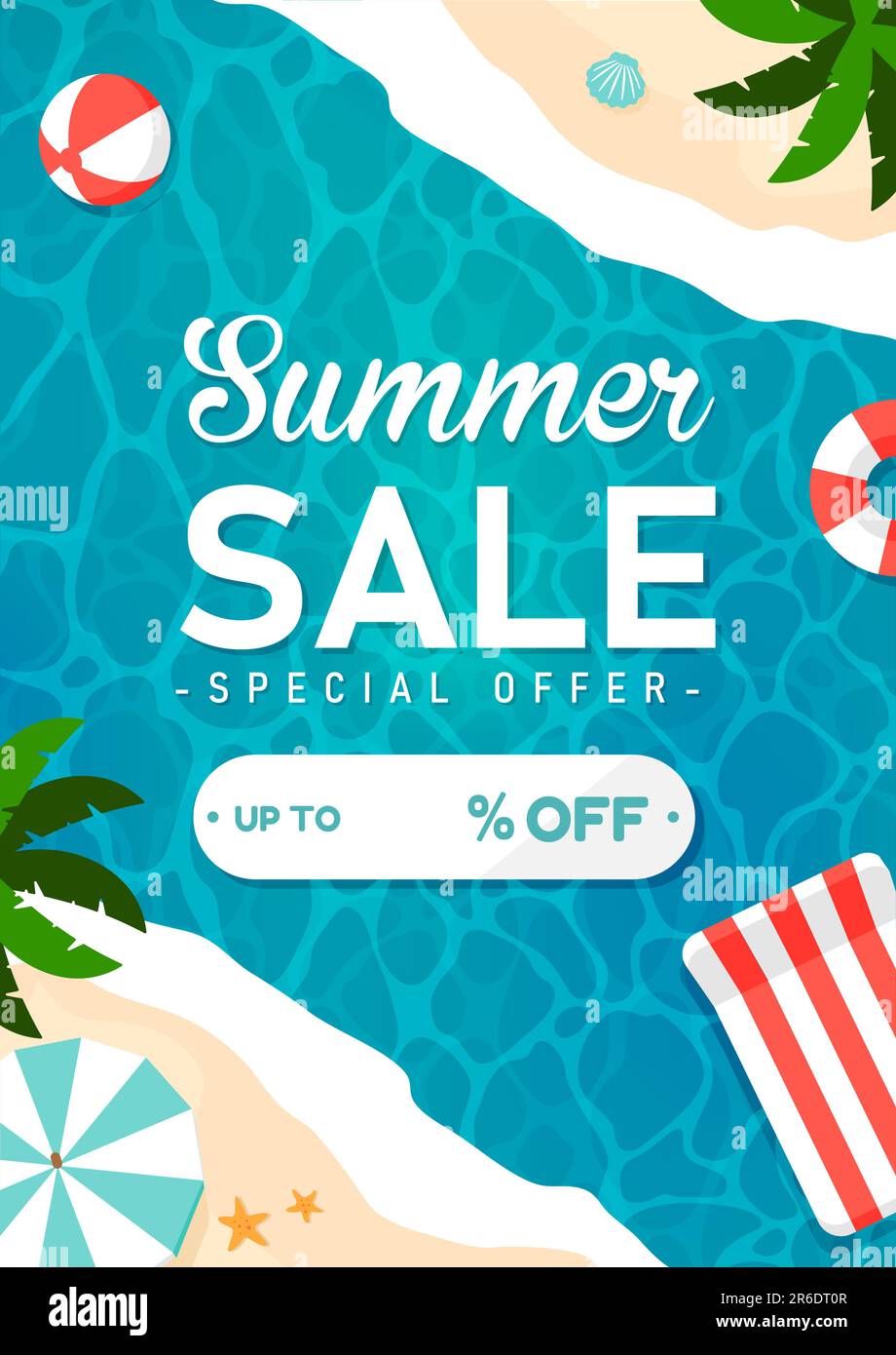 Summer sale vector banner illustration Stock Vector Image & Art - Alamy
