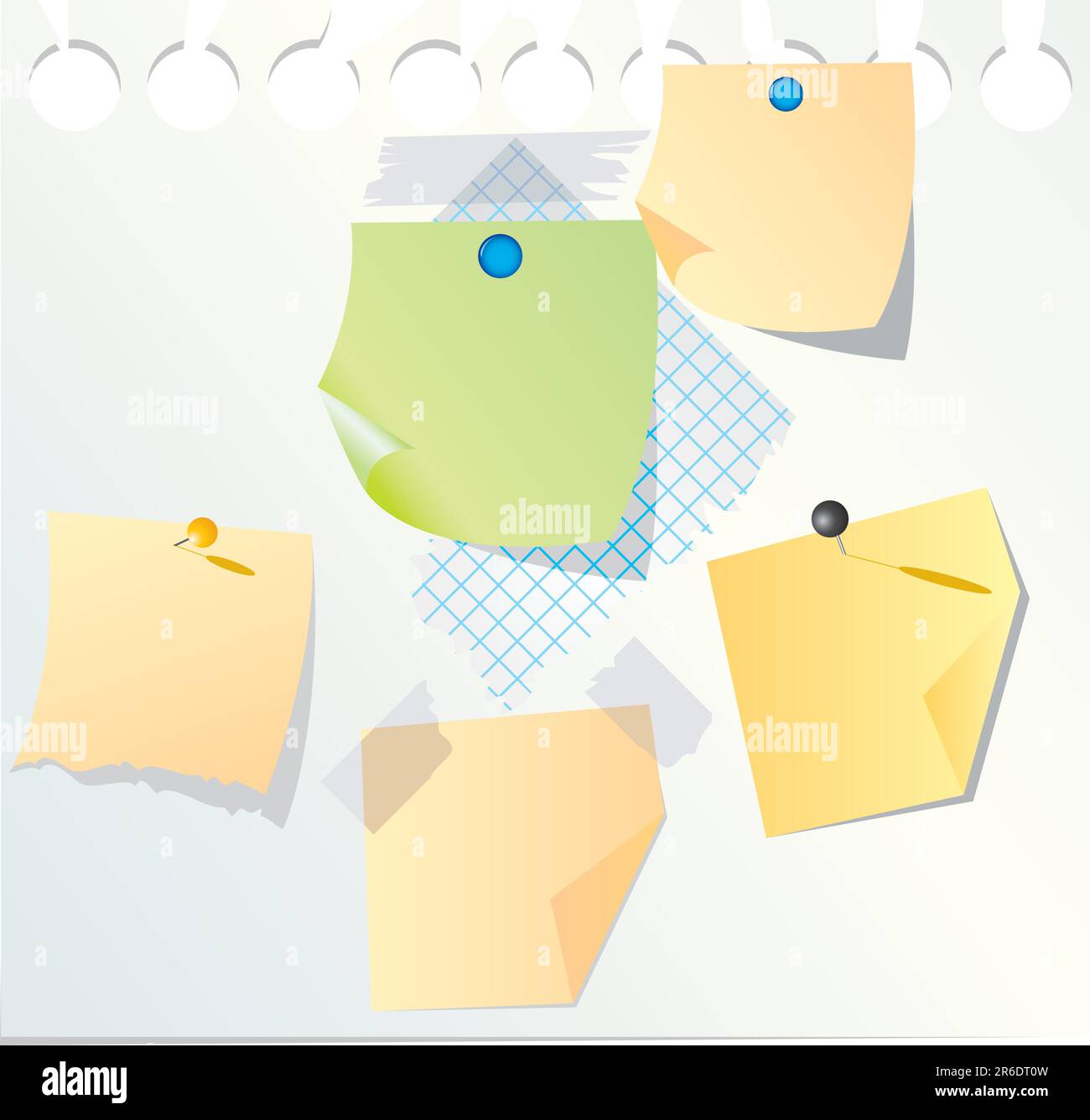 blank paper notes Stock Vector Image & Art - Alamy