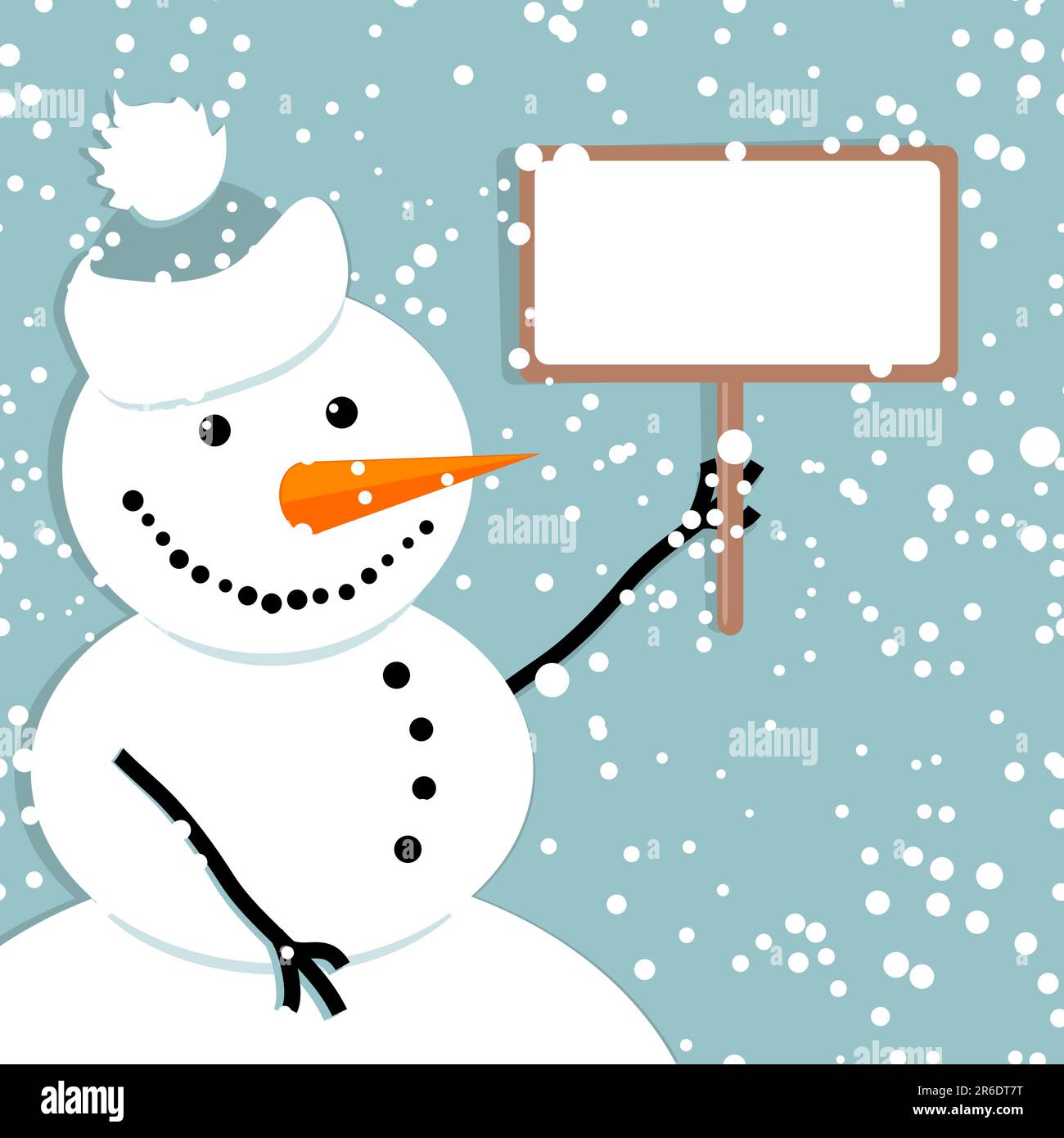 Happy snowman, christmas card Stock Vector Image & Art - Alamy
