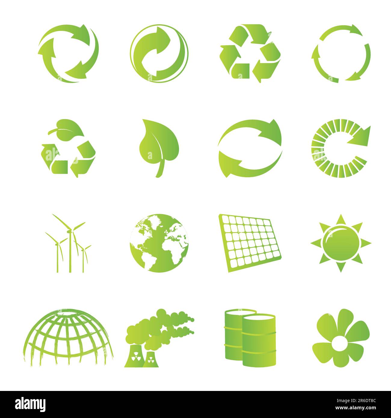 Vector set of environmental / recycling icons Stock Vector Image & Art ...