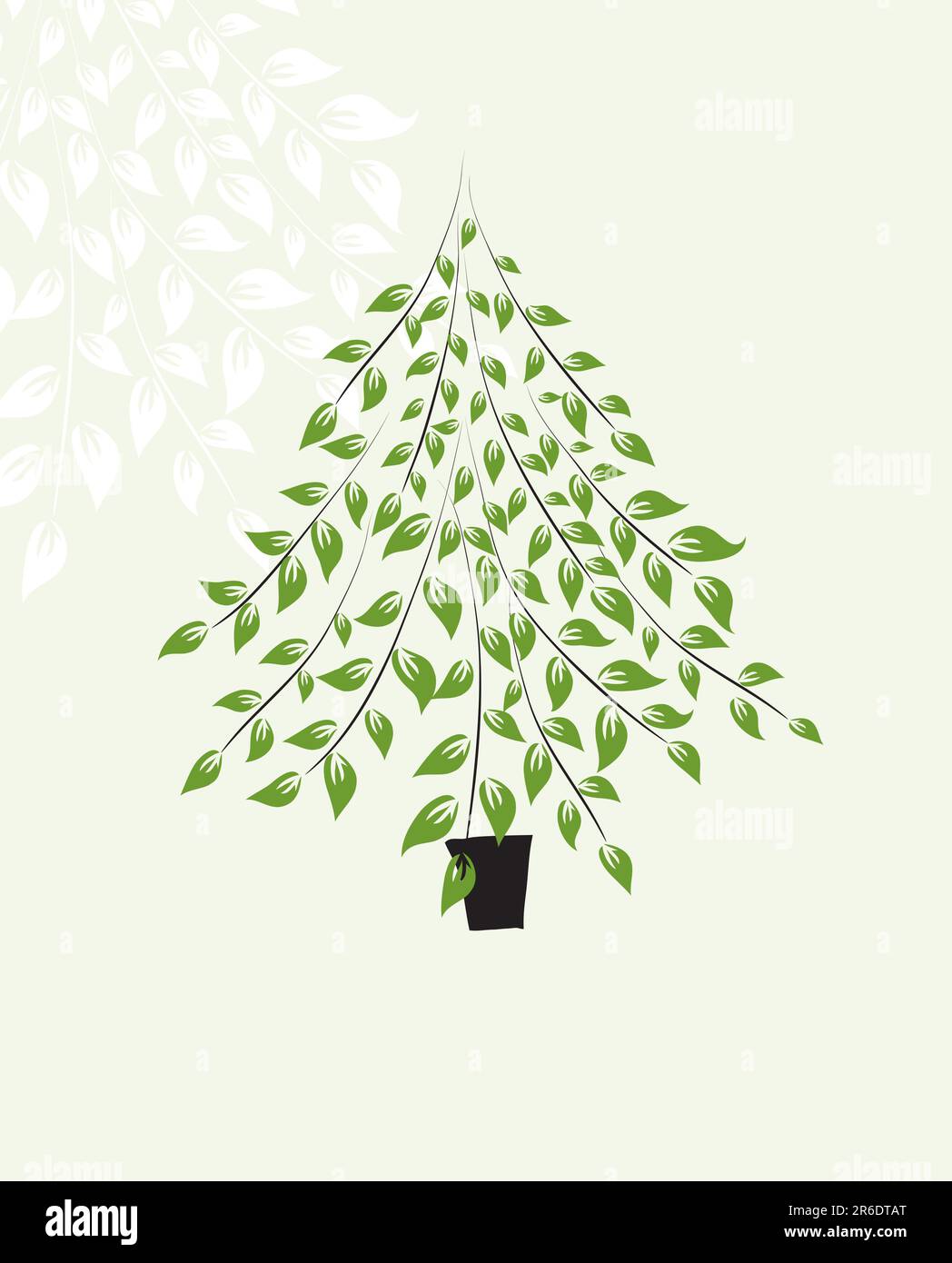 Christmas tree background, vector illustration Stock Vector Image & Art ...