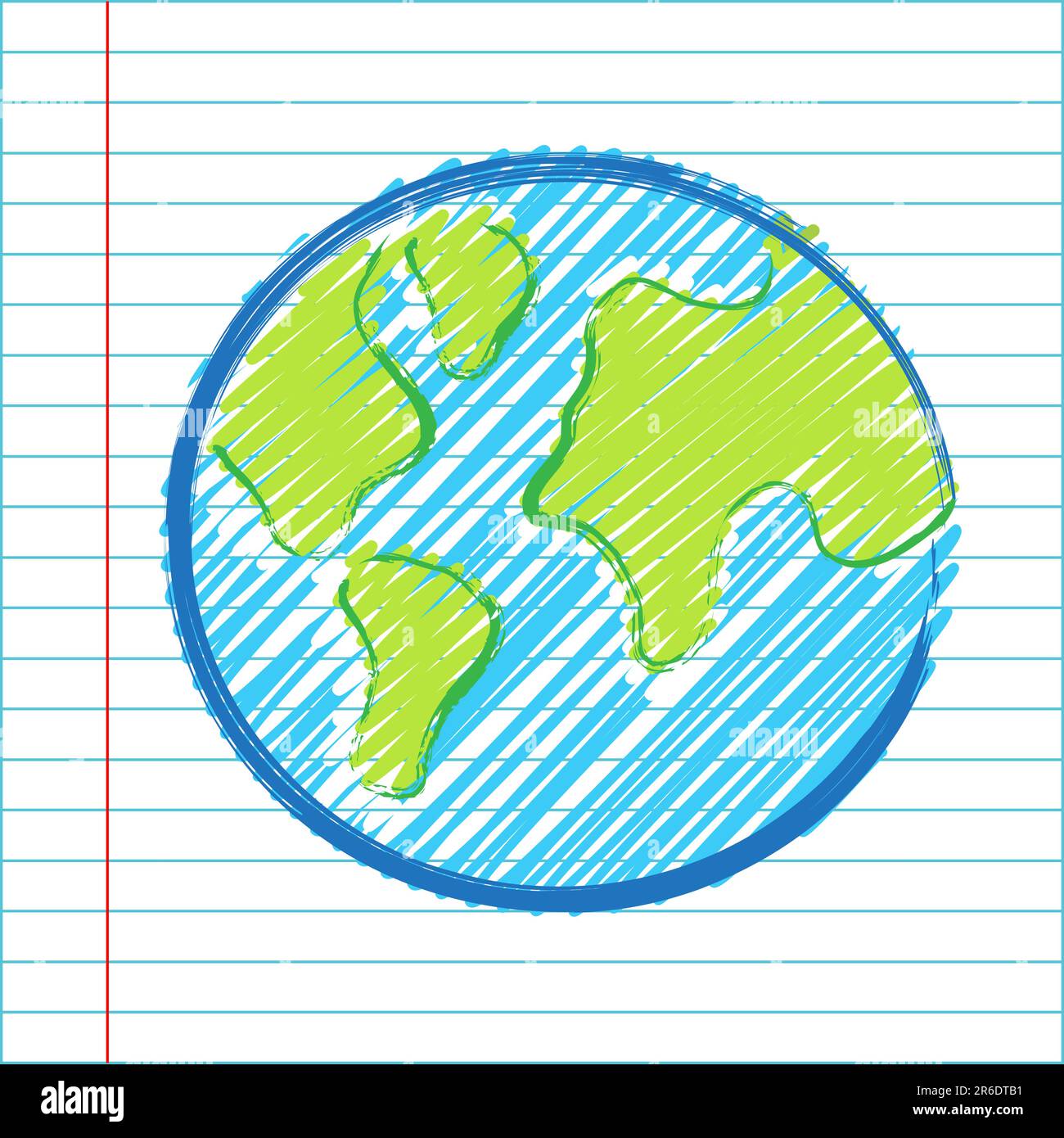 Hand drawing world map vector illustration Stock Vector Image & Art - Alamy