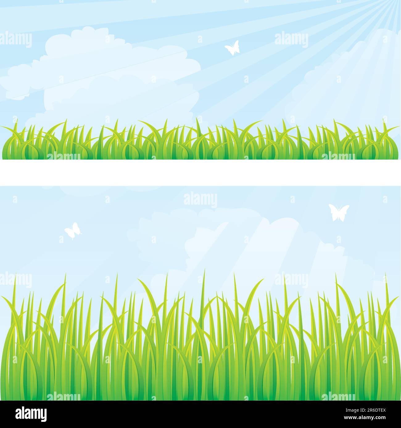 Green pasture environment Stock Vector Images - Alamy
