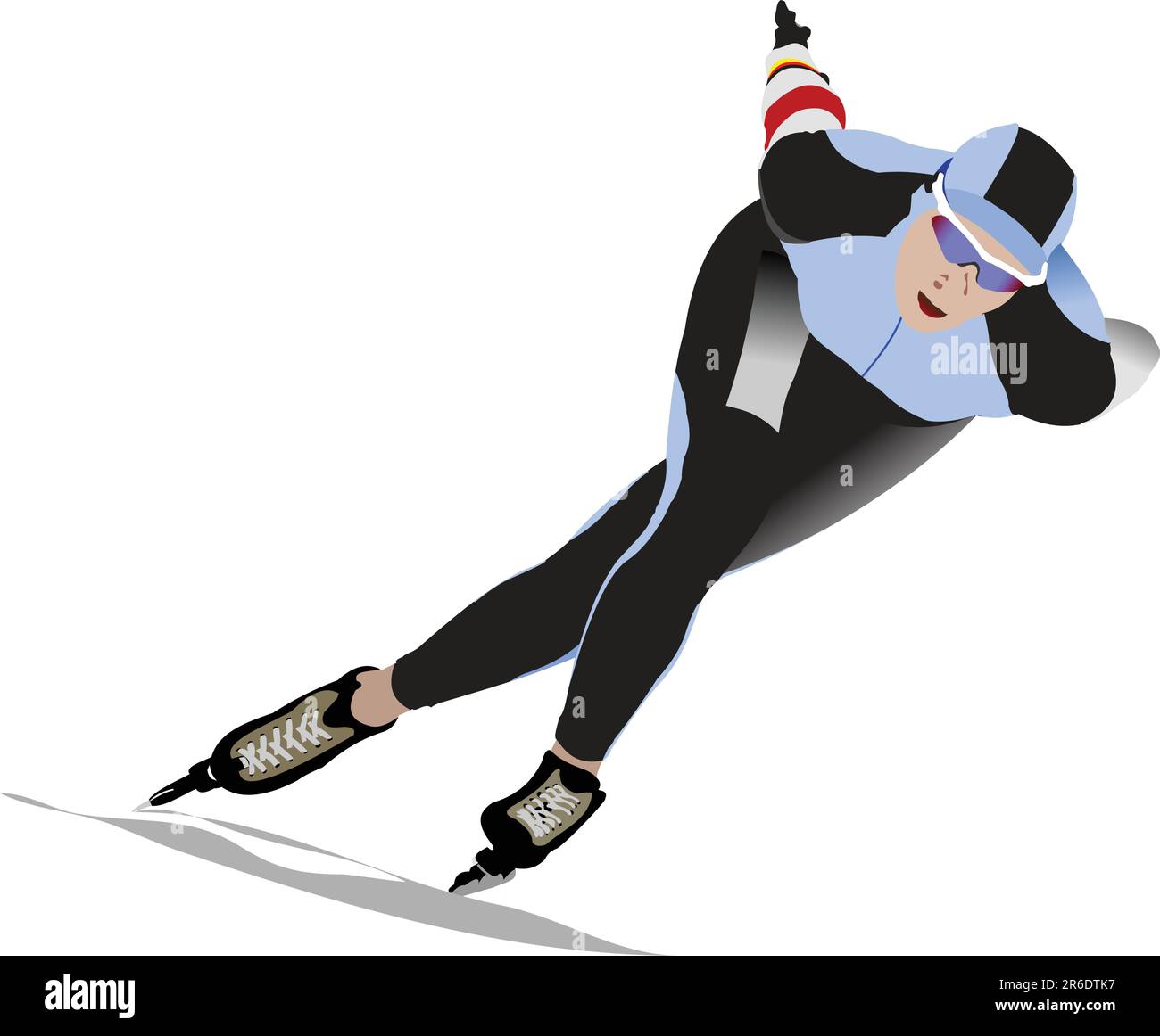 Speed skating. Vector illustration Stock Vector Image & Art - Alamy