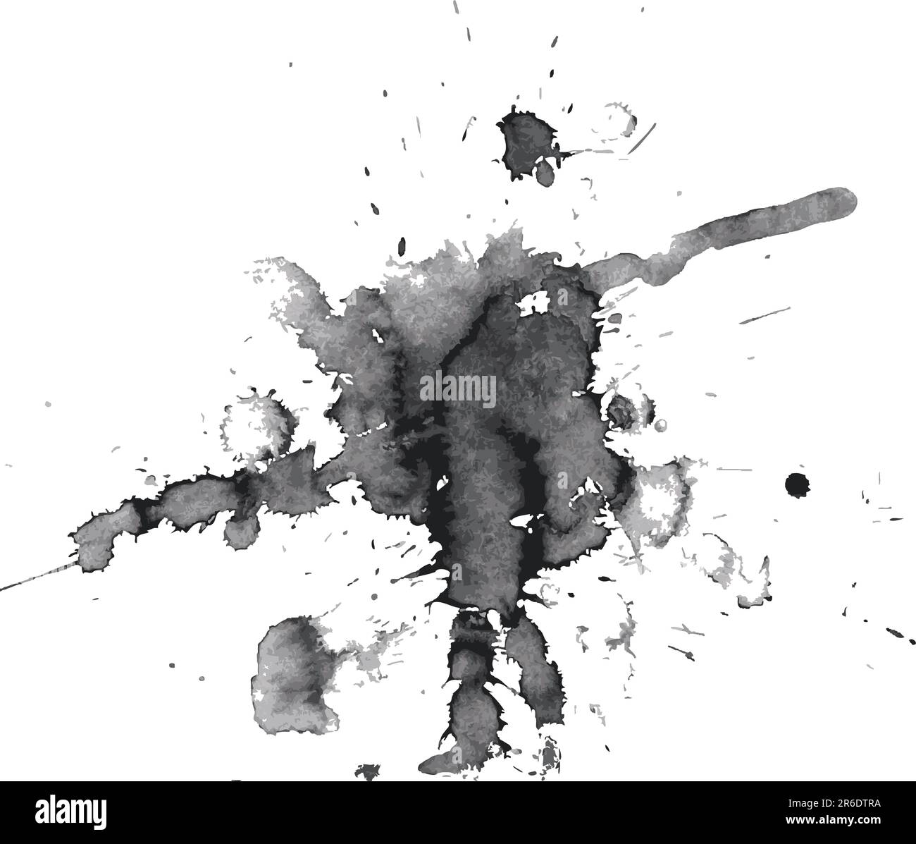 Ink wash drawing Stock Vector Images - Alamy