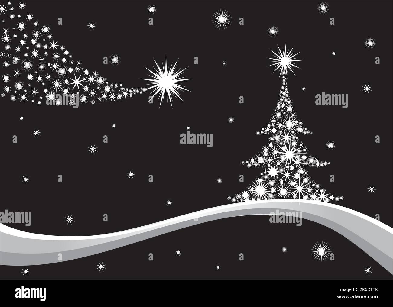 Christmas tree background, vector illustration Stock Vector Image & Art ...
