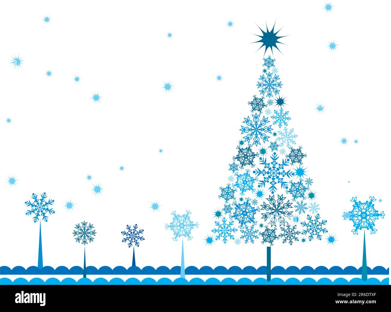 Christmas tree background, vector illustration Stock Vector Image & Art ...