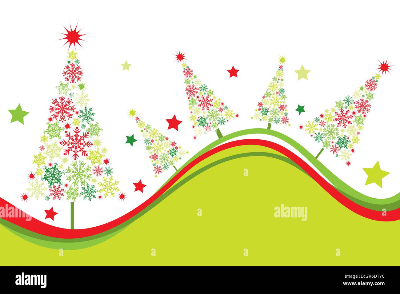 Christmas tree background, vector illustration Stock Vector Image & Art ...