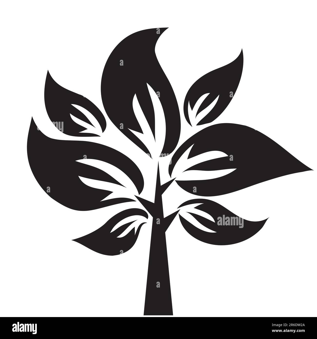 Decorative tree, vector illustration Stock Vector Image & Art - Alamy