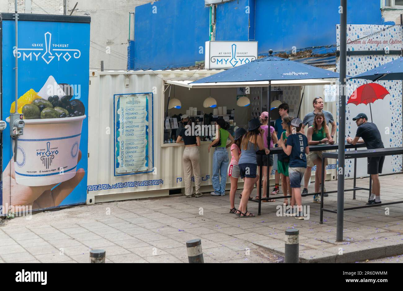 My Greek Yoghurt street ice cream stall, Colonia Hipodromo, La Condesa ...