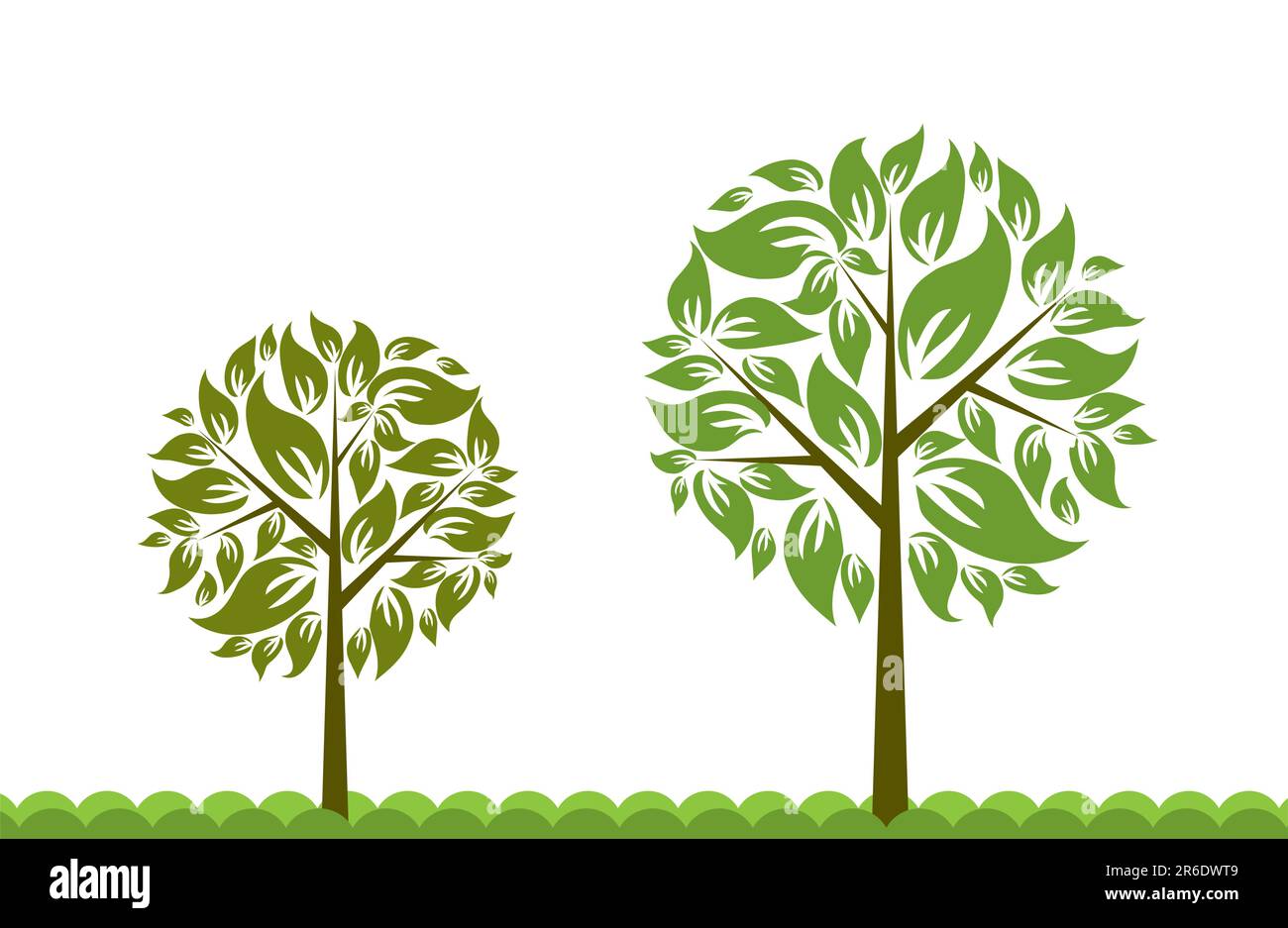 Tree abstract background, vector illustration Stock Vector Image & Art ...