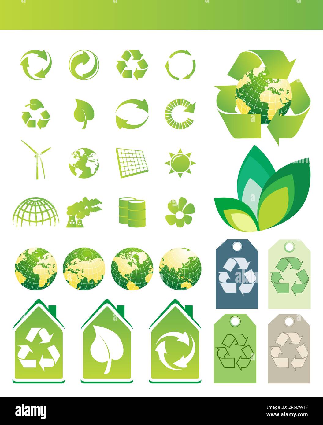 Vector set of environmental / recycling icons Stock Vector Image & Art ...