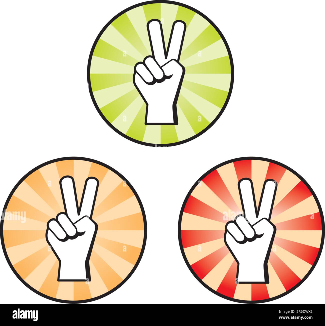 Peace hand sign on three different colored backgrounds Stock Vector ... Peace hand sign on three different colored backgrounds Stock Vector ...