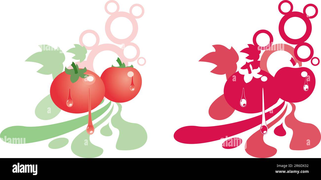 Tomato fashion Stock Vector Images - Alamy