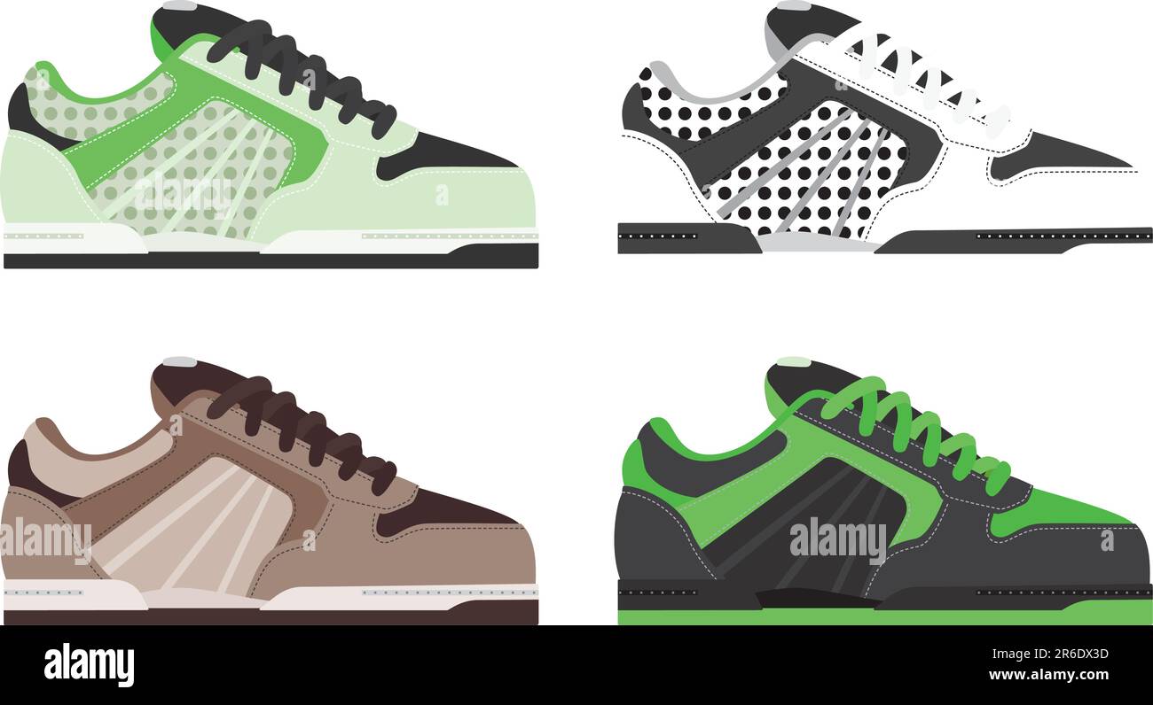 two version shoes pattern design Stock Vector Image & Art - Alamy