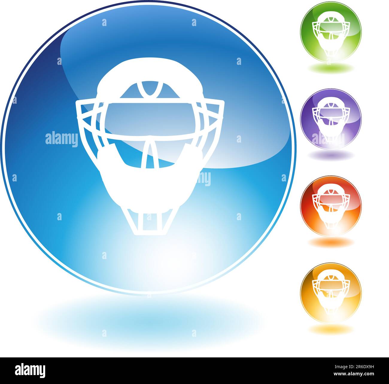 Baseball umpire mask Stock Vector Images - Alamy