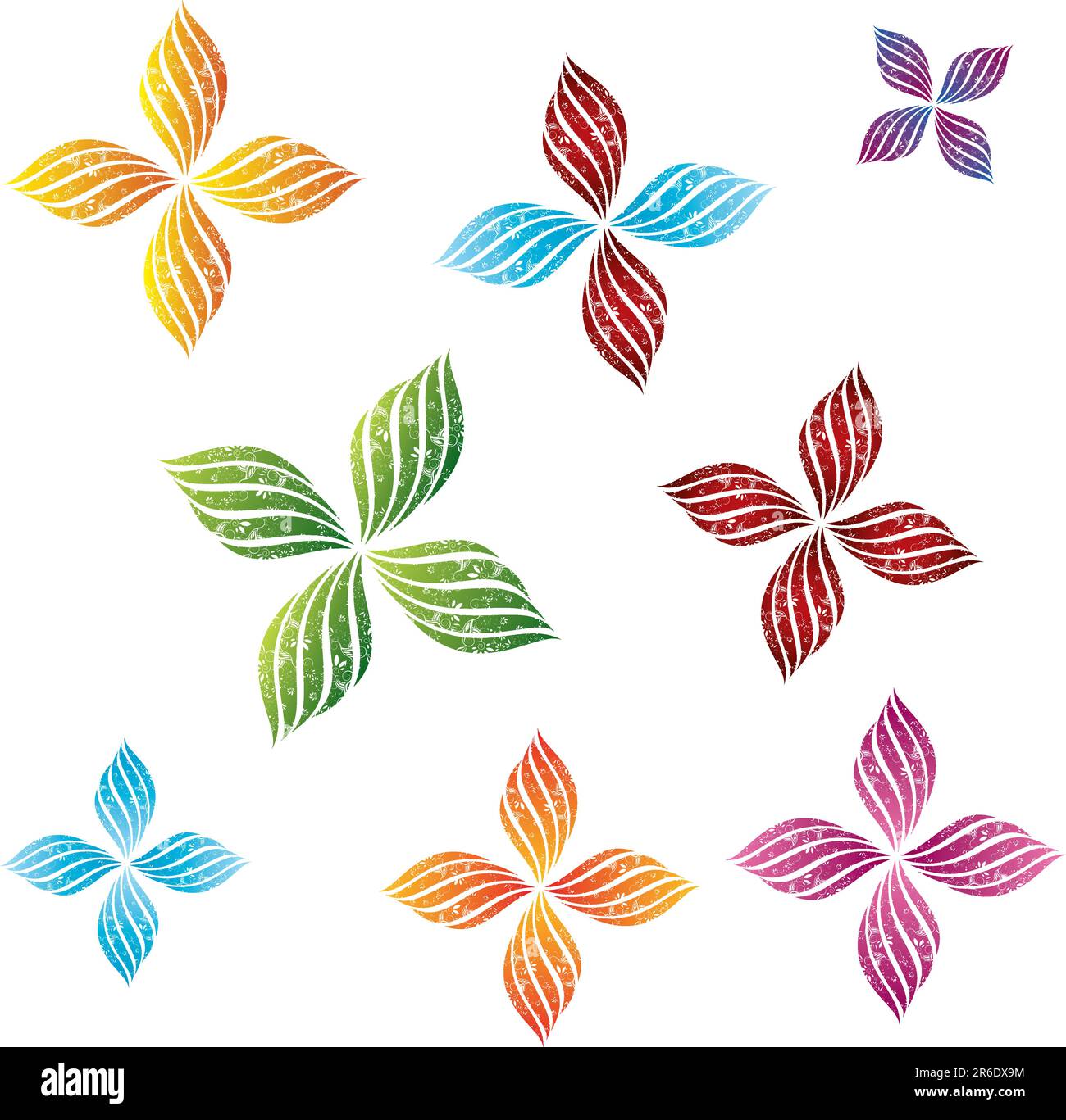 Group of flower Stock Vector Images - Alamy