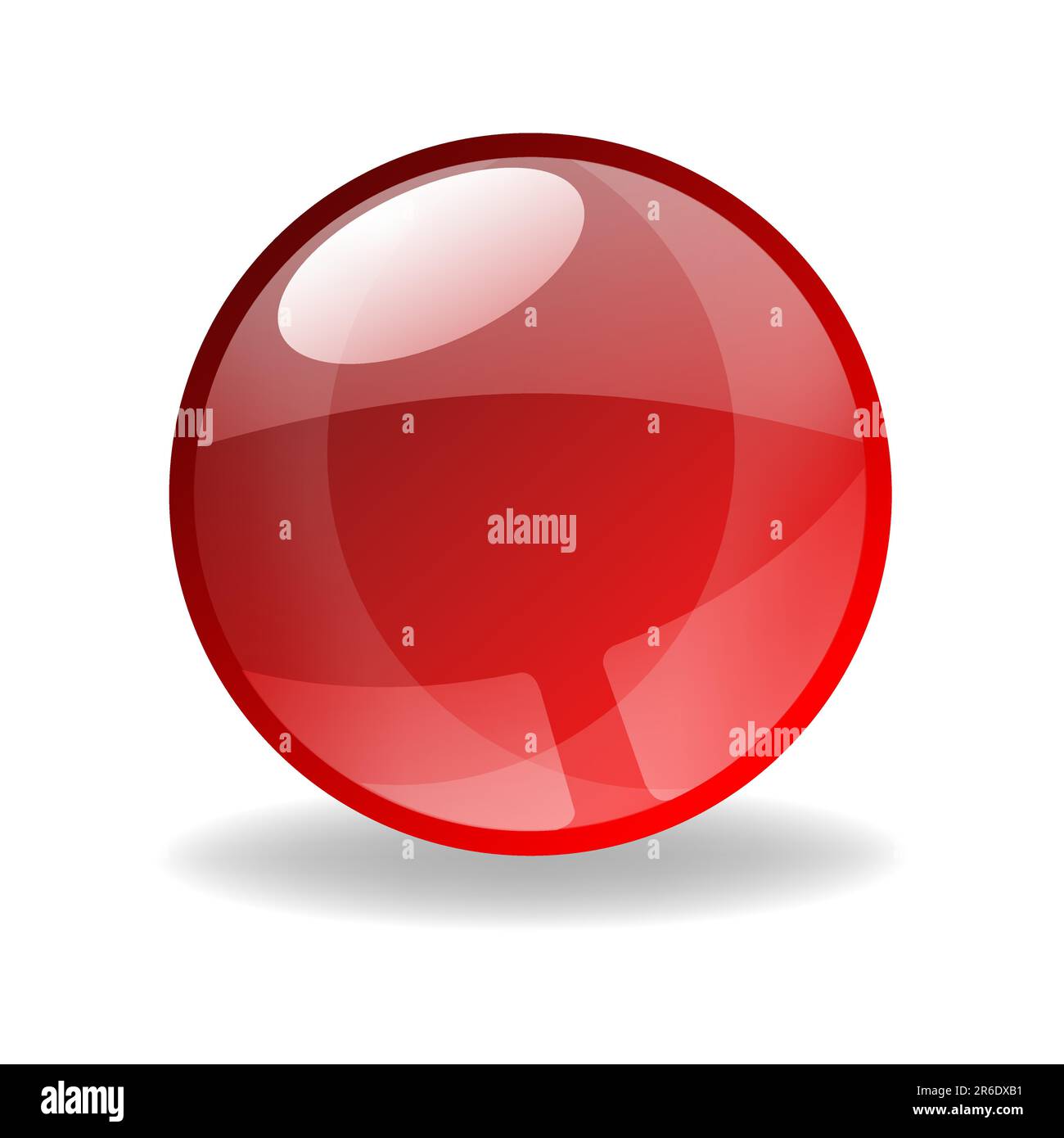 Red sphere white 3d Stock Vector Images - Alamy