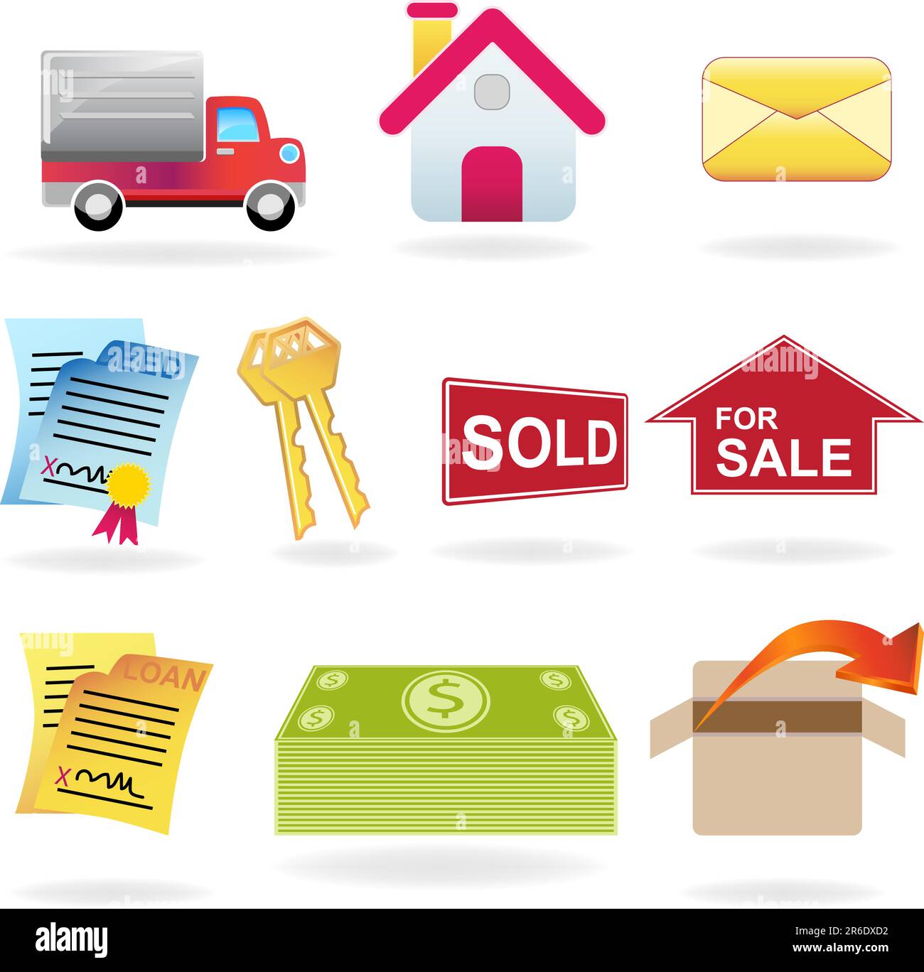 Set of 10 real estate icons Stock Vector Image & Art - Alamy
