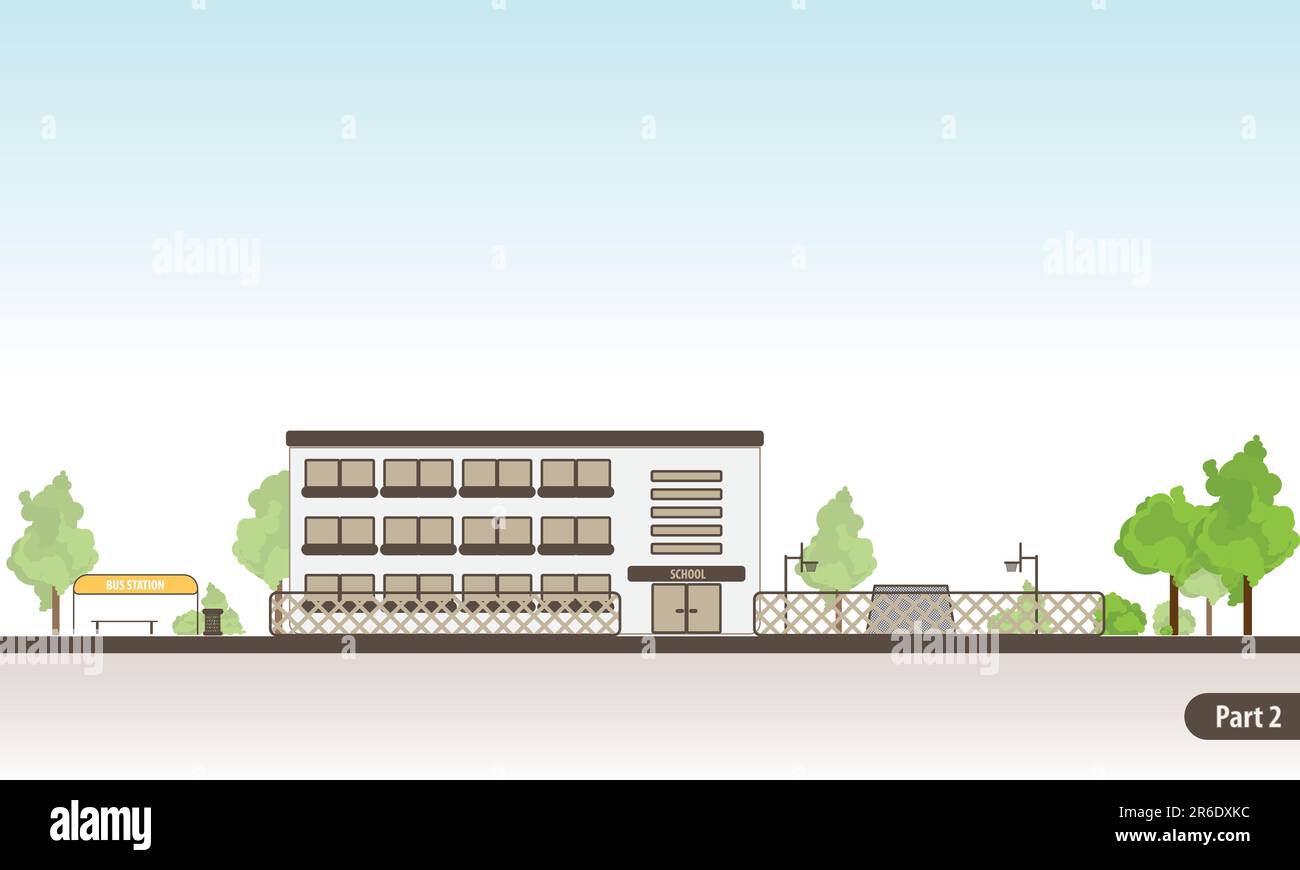 This is one part of a great panorama illustration about an ideal suburb ...