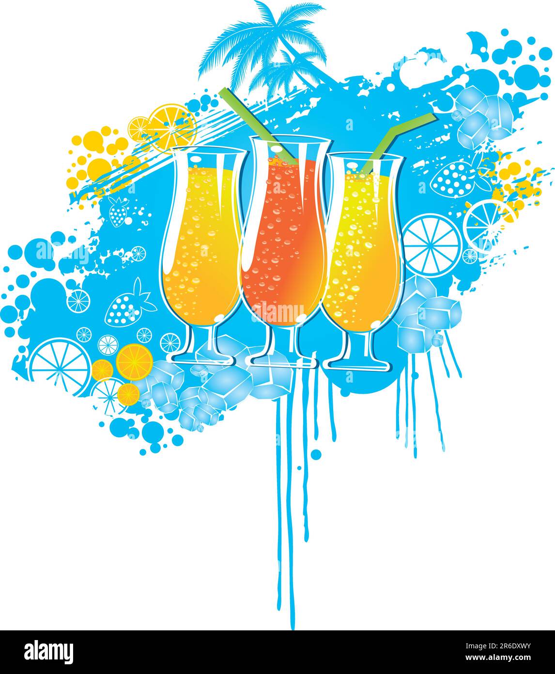 Citrus theme Stock Vector Images - Alamy