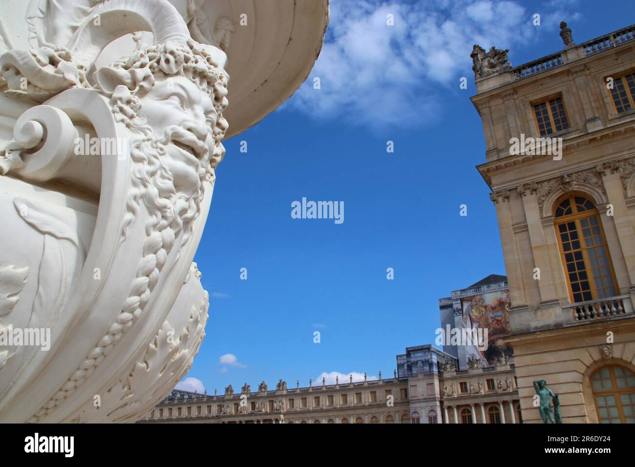 baroque bowl in the gardens of the castle of versailles (france Stock ...
