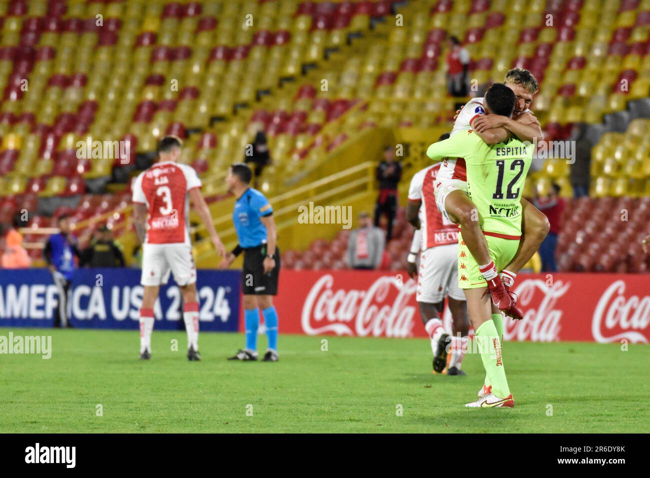 Bogota, Colombia. 08th June, 2023. Santa fe's William de la Rosa ...