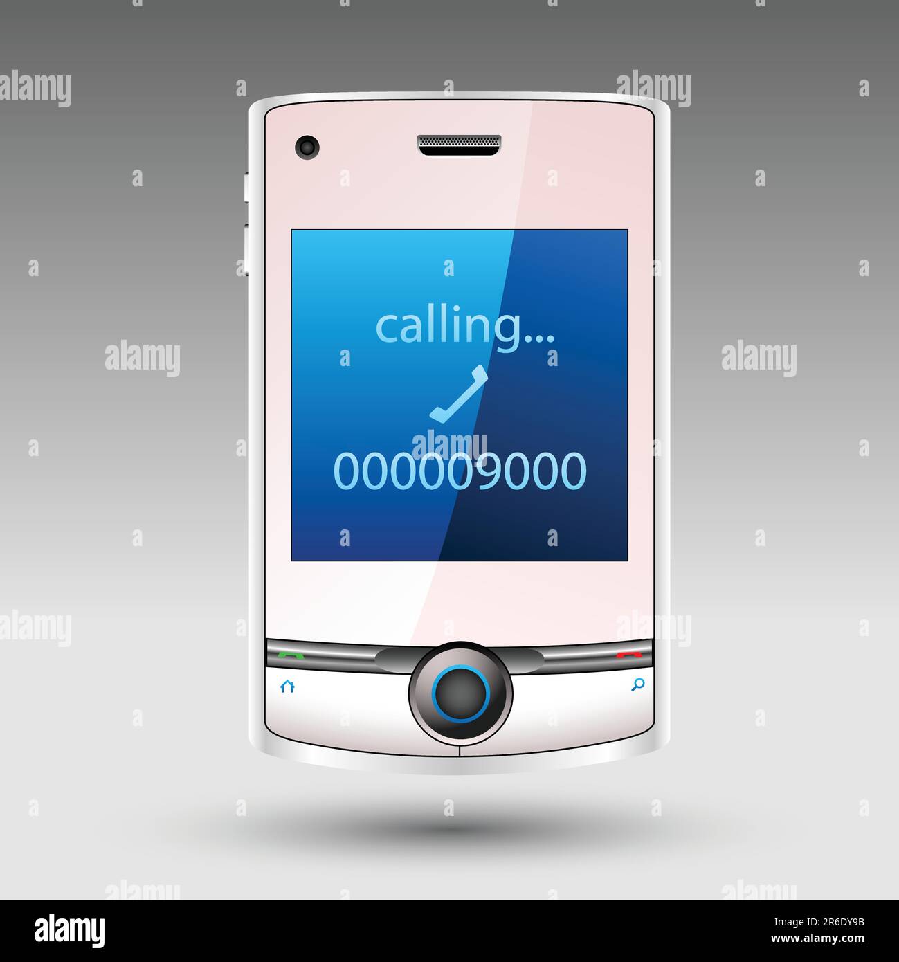 Mobile phone editable vector illustration Stock Vector Image & Art - Alamy