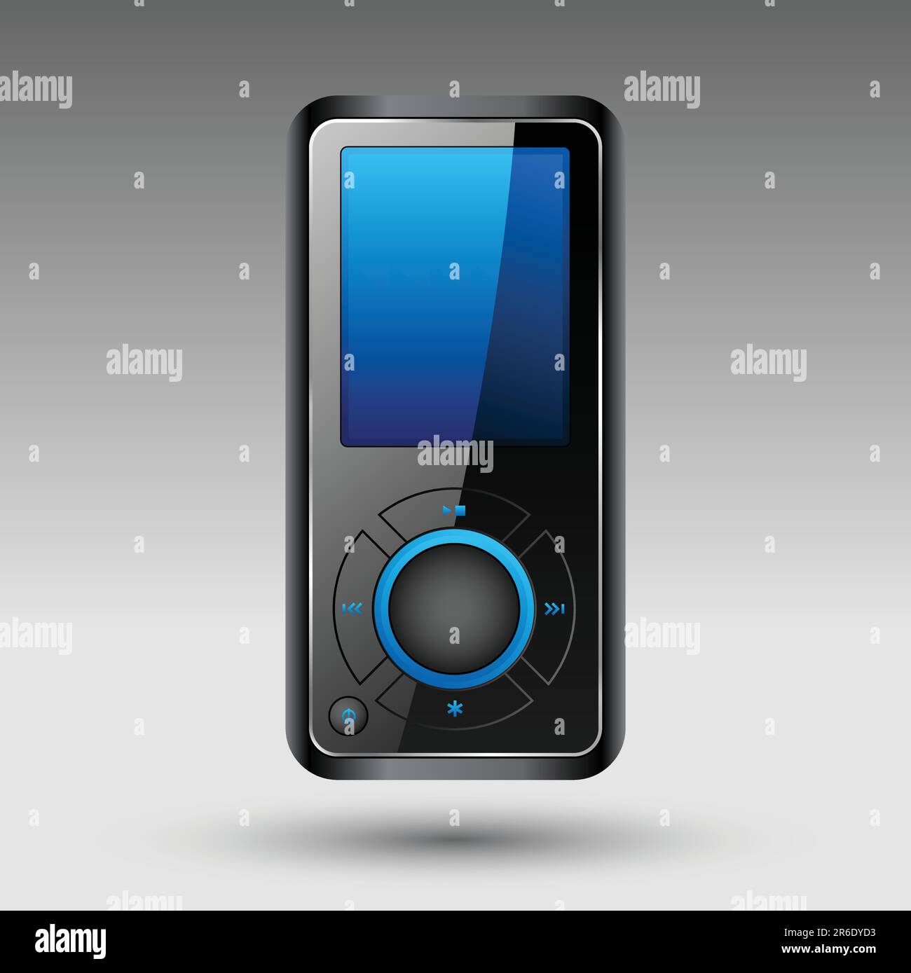 Portable media player editable vector file Stock Vector Image & Art - Alamy