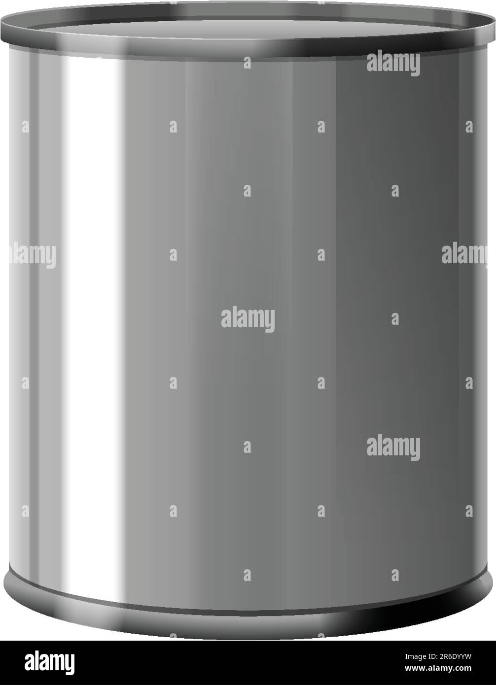 Blank Tin Can Template for Label Design illustration Stock Vector Image ...