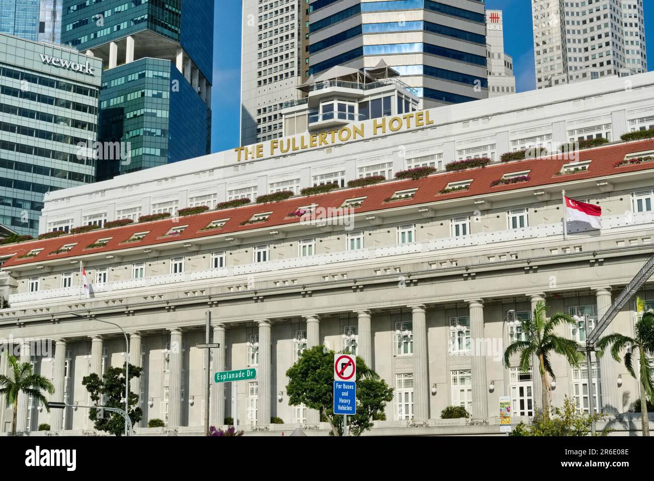 The Fullerton Hotel. located in the former G.P.O. building, at ...