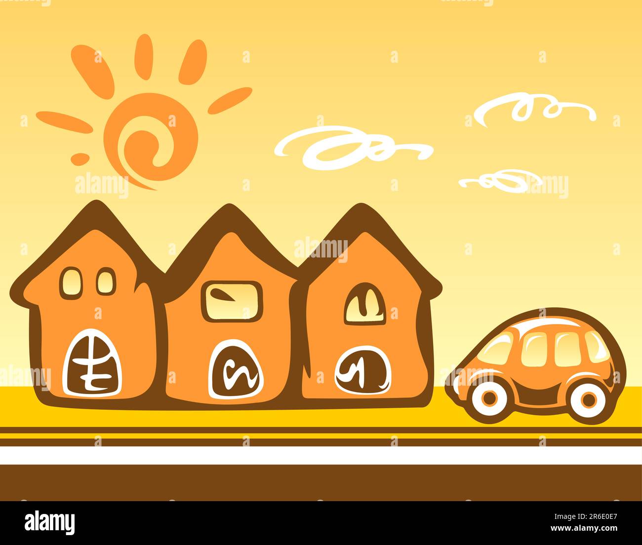 Street light on house Stock Vector Images - Alamy