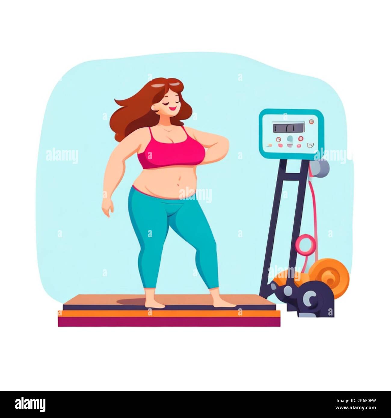 Overweight cartoon Cut Out Stock Images & Pictures - Alamy