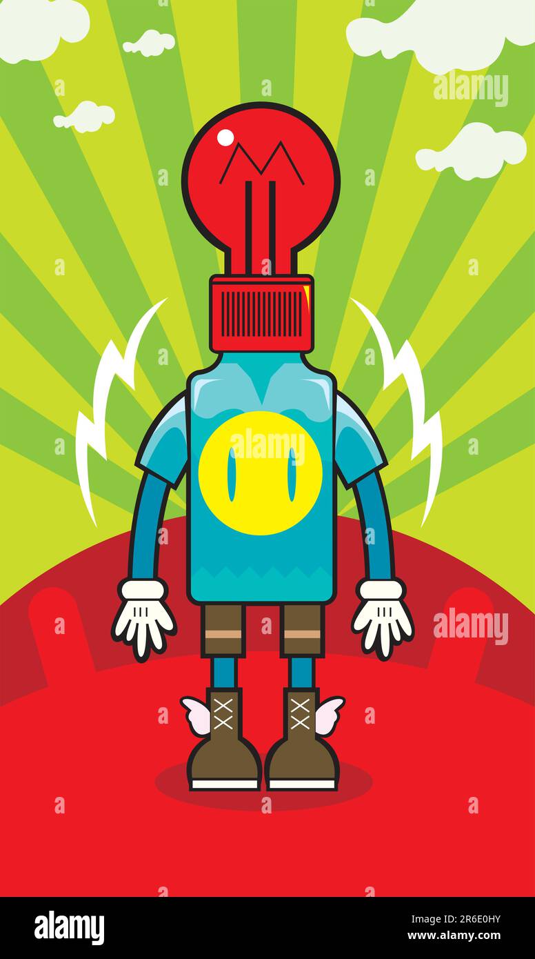 light bulb character pattern design Stock Vector Image & Art - Alamy